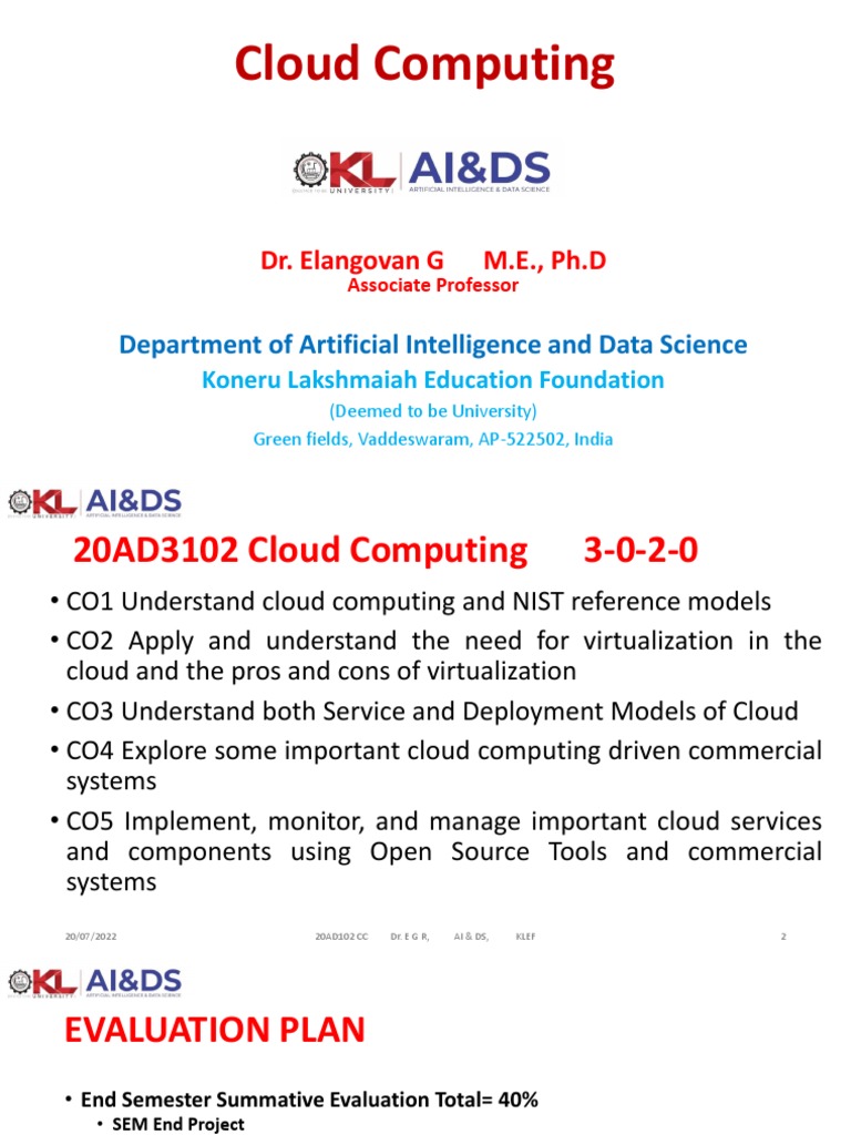 CO1-Cloud Computing - Part1 | PDF