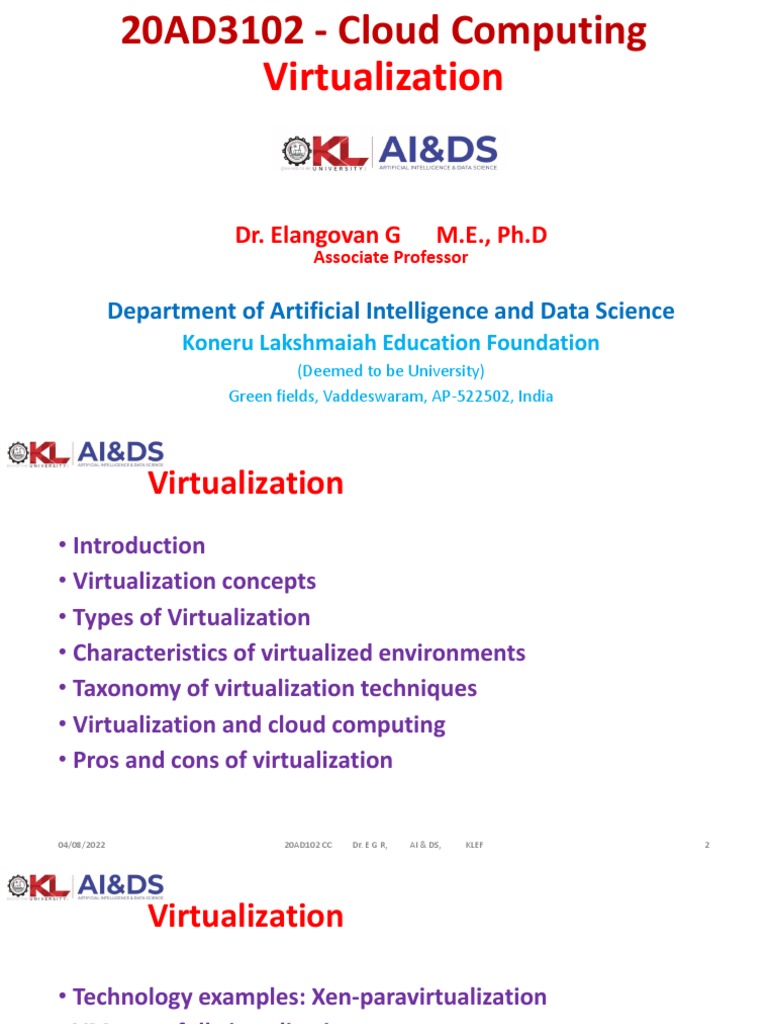 CO2-Cloud Computing - Part1 | PDF | Virtualization | Desktop Virtualization