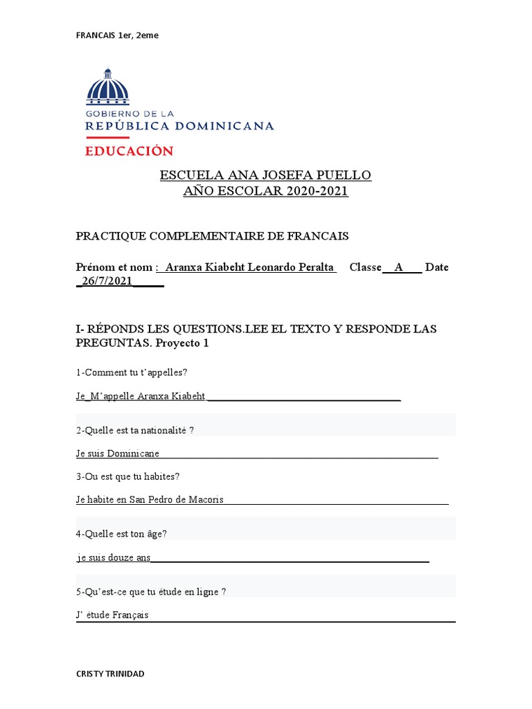 Escuela Ana Josefa Puello: Proyectos 2021 | PDF | Estudios de idiomas ...