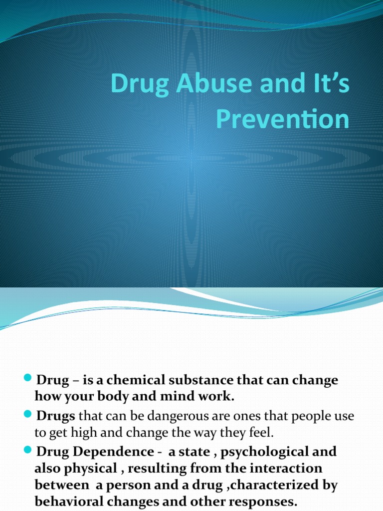 Understanding Drug Abuse and Addiction | PDF | Heroin | Substance ...