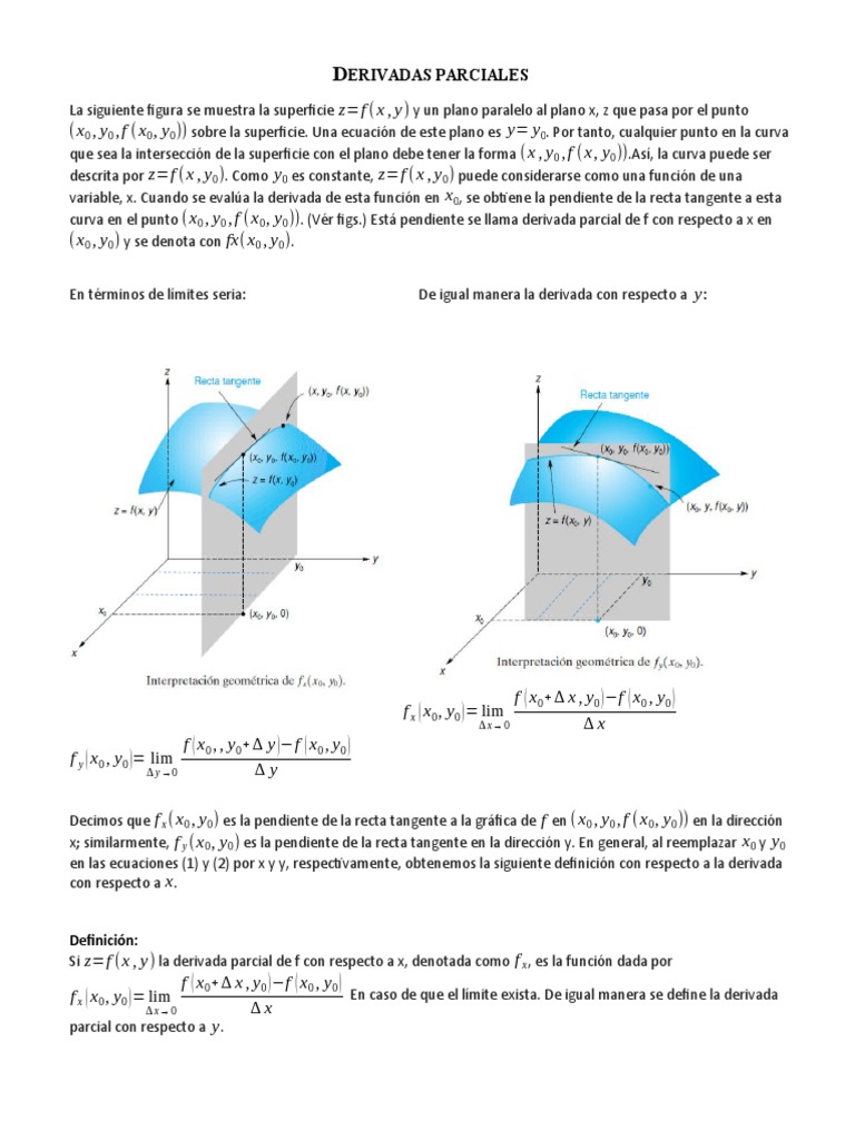 Derivadas Parciales - Derivadas de Orden Superior | PDF | Derivado | Pendiente