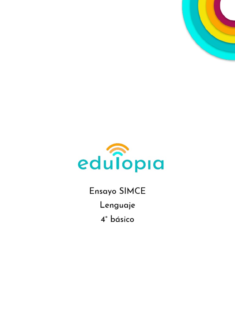 Ensayo SIMCE - Lenguaje - 4° Básico - Estudiante - SM | PDF | Entorno ...