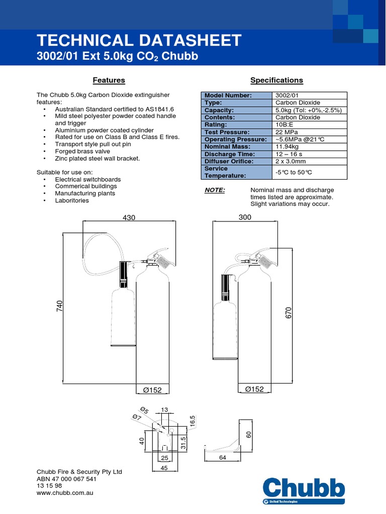 Chubb - Portable Fire Ext - 5 KG | PDF | Leak | Valve