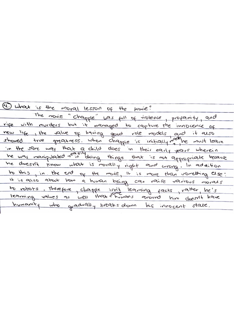 #4 Moral Lesson of The Movie | PDF