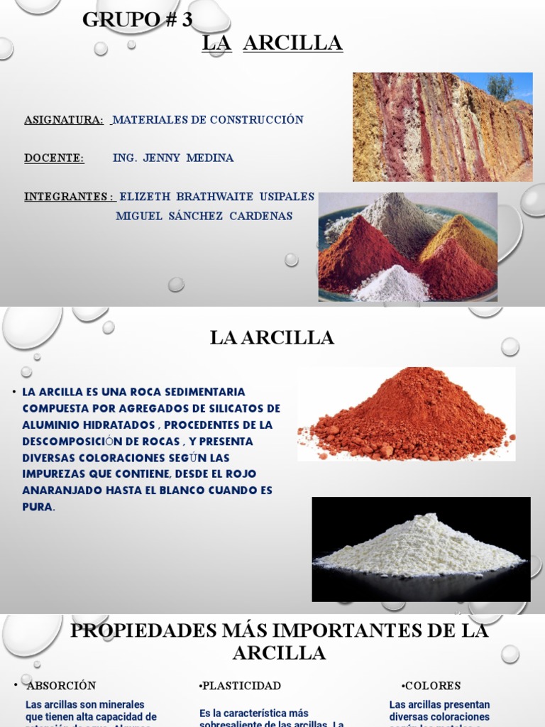 Presentación | PDF | Arcilla | Minerales