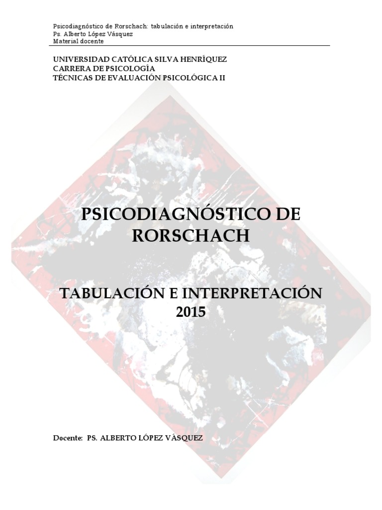 Manual II RORSCHACH | PDF | Color | Sicología