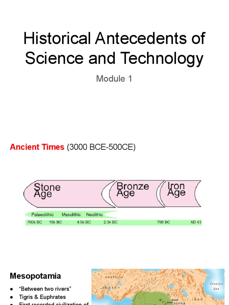 An Overview of Key Scientific and Technological Developments Across ...
