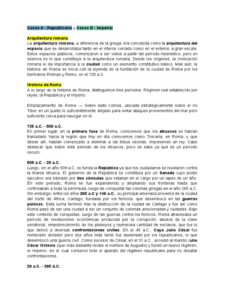 Roma - Roth | PDF | Roma antigua | Republica Romana