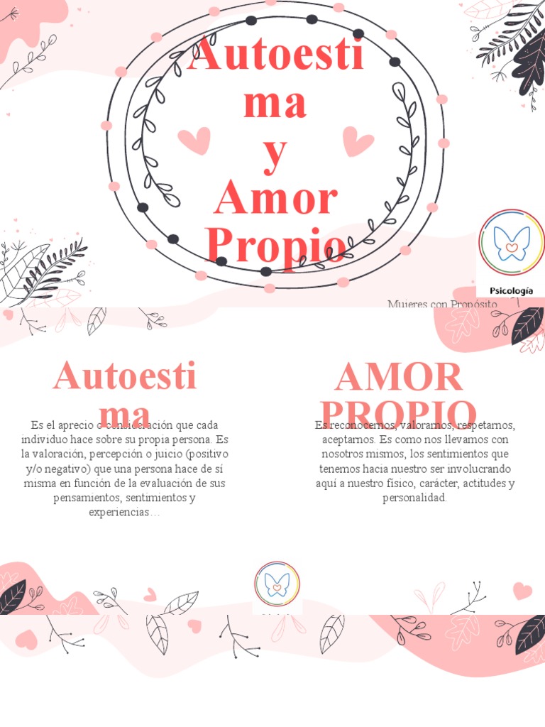 Autoestima y Amor Propio | PDF | Autoestima | Amor