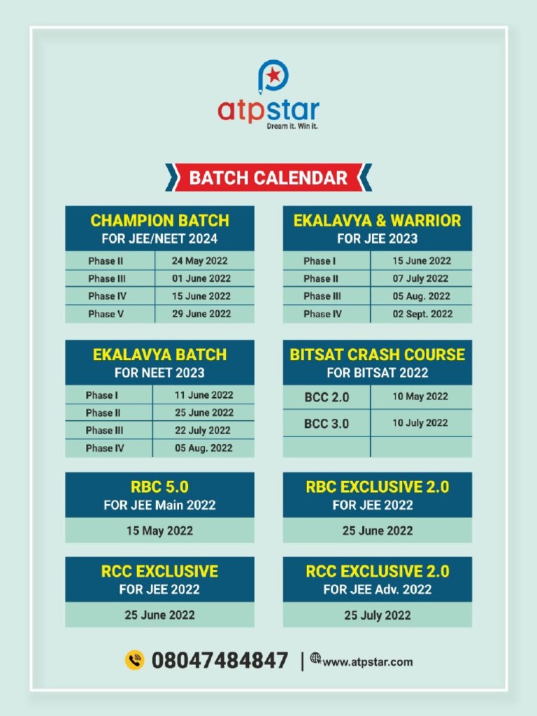 Batch Calendar | PDF