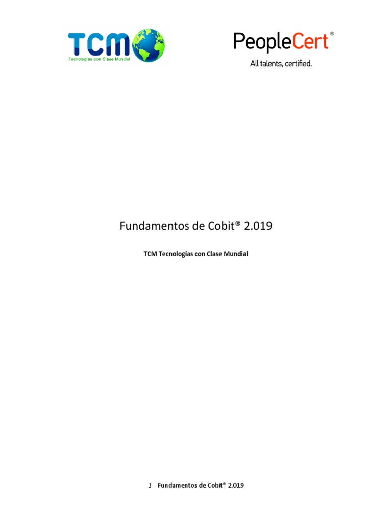 Fundamentos de Cobit 2019 | PDF | Cobit | Business Fundamentos de Cobit 2019 | PDF | Cobit | Business