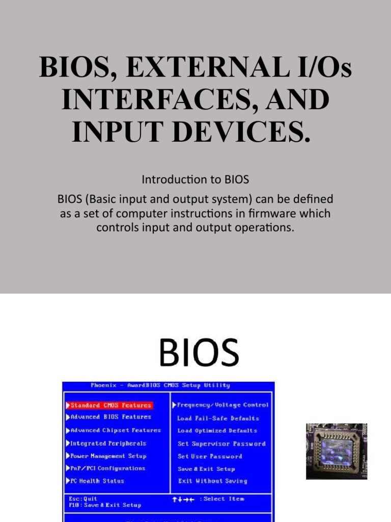 Understanding BIOS and Input Devices | PDF | Bios | Computer Keyboard