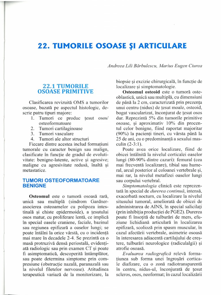 Tumori Osoase | PDF