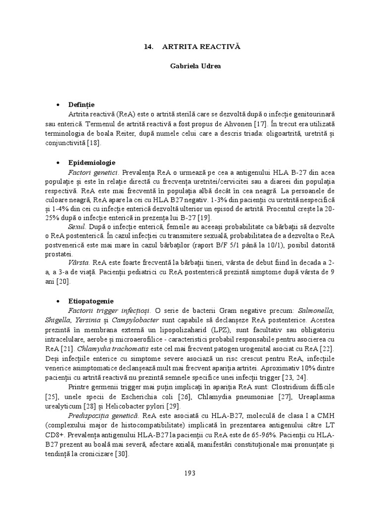 Artrita Reactiva | PDF