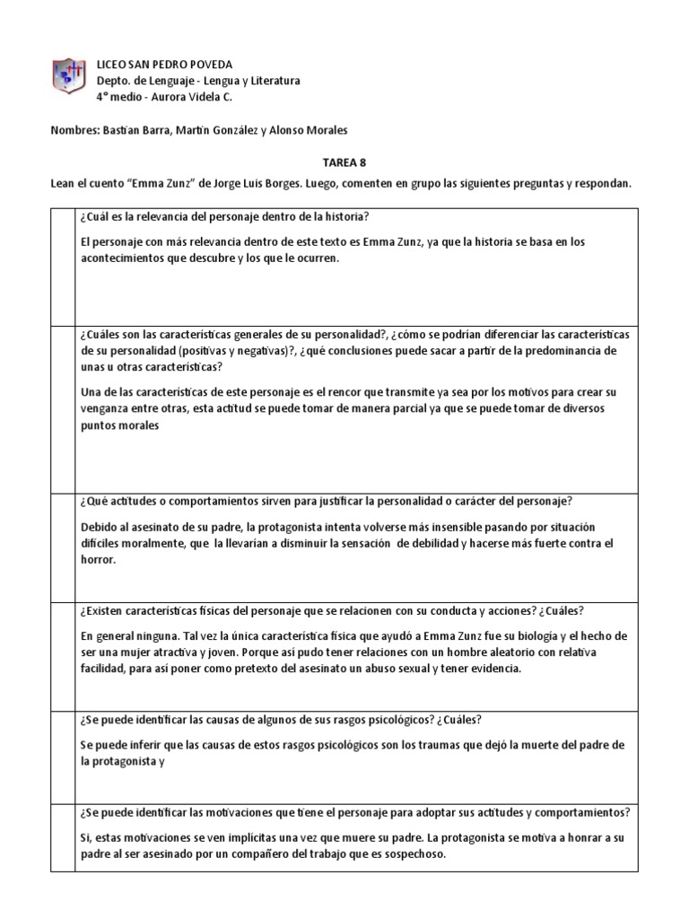 1 TAREA 8 LyL | PDF | Sicología | Conceptos psicologicos