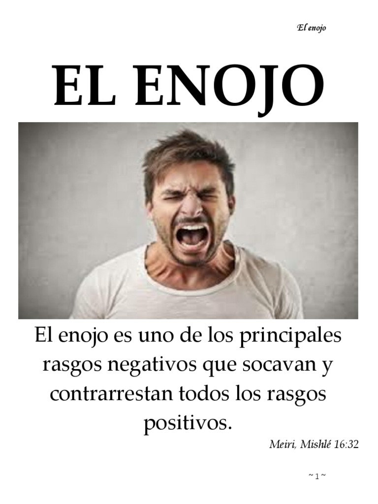 Consejos para manejar el enojo | PDF | Judios y judaísmo | Ley judía y ...