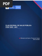 Plan Decenal de Salud Publica 2022-2031 | PDF | Salud pública | Cuidado de la salud