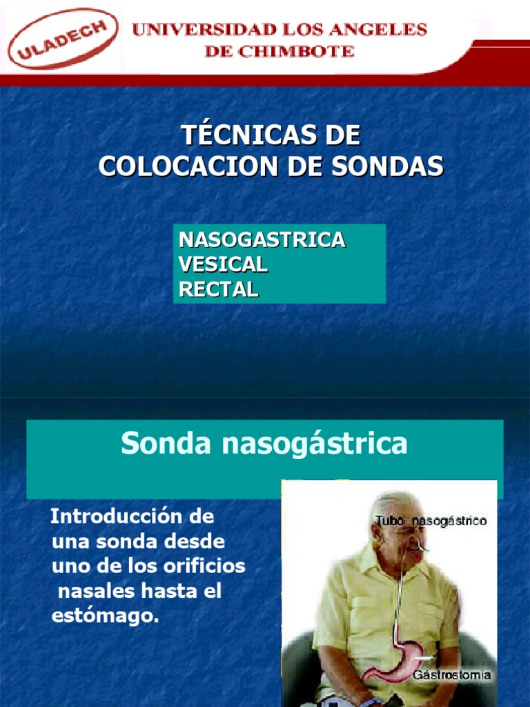 Tecnicas Colocación Sonda | PDF | Vejiga urinaria | Sistema digestivo