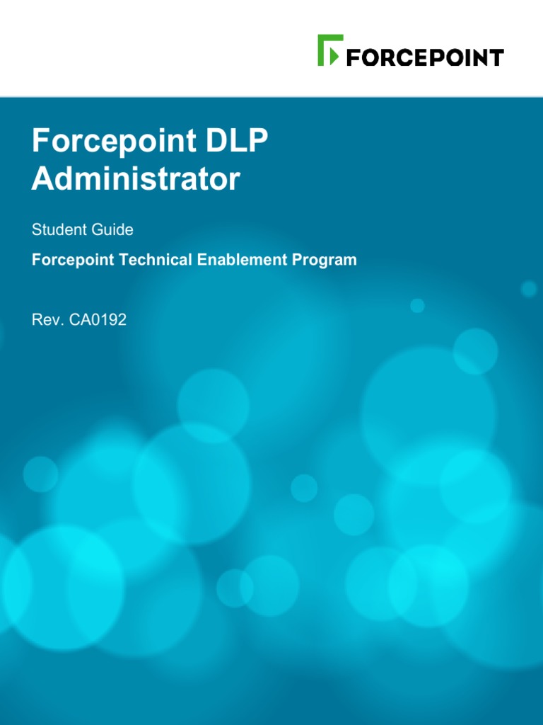Forcepoint DLP Administrator Course Student Guide | PDF | Data ...