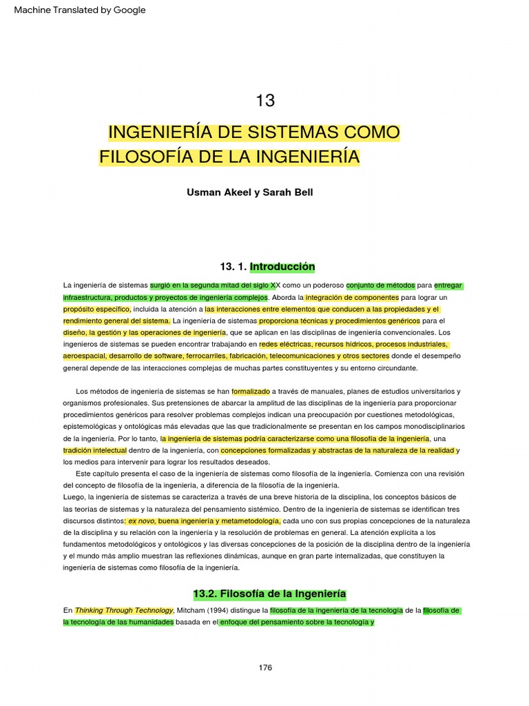 Systems Engineering As Engineering Philosophy | PDF | Holismo | Pensamiento