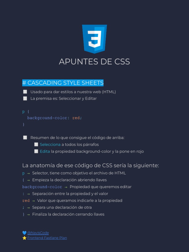 Apuntes Css Frontend Fastlane Plan Pdf Red Mundial Internet Y Web