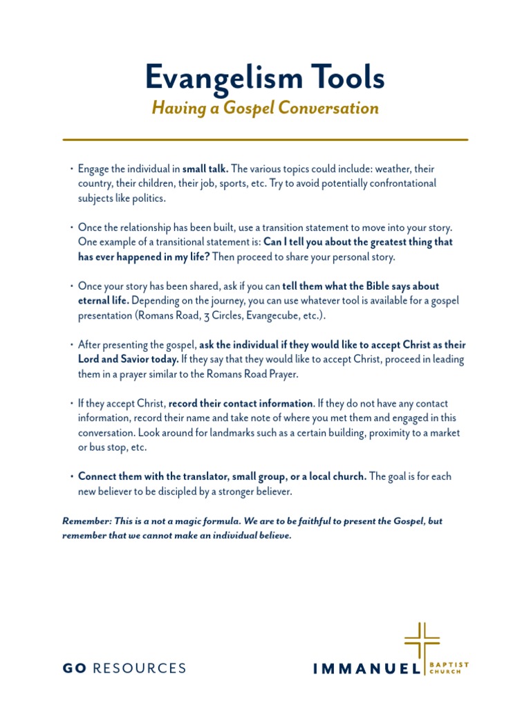Evangelism Tools | PDF