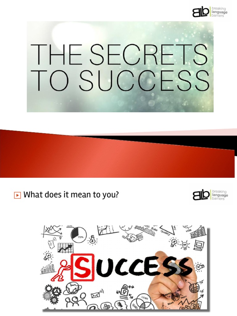 The Secrets of Success | PDF