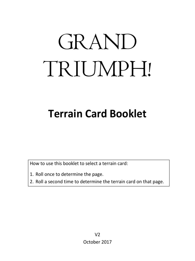 Grand Triumph Terrain Card Booklet v2 | PDF