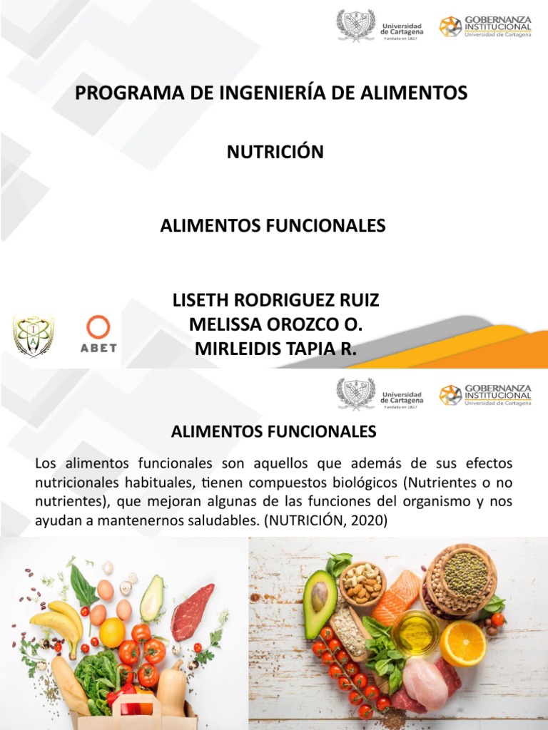 Alimentos Funcionales | PDF | Comida funcional | Alimentos