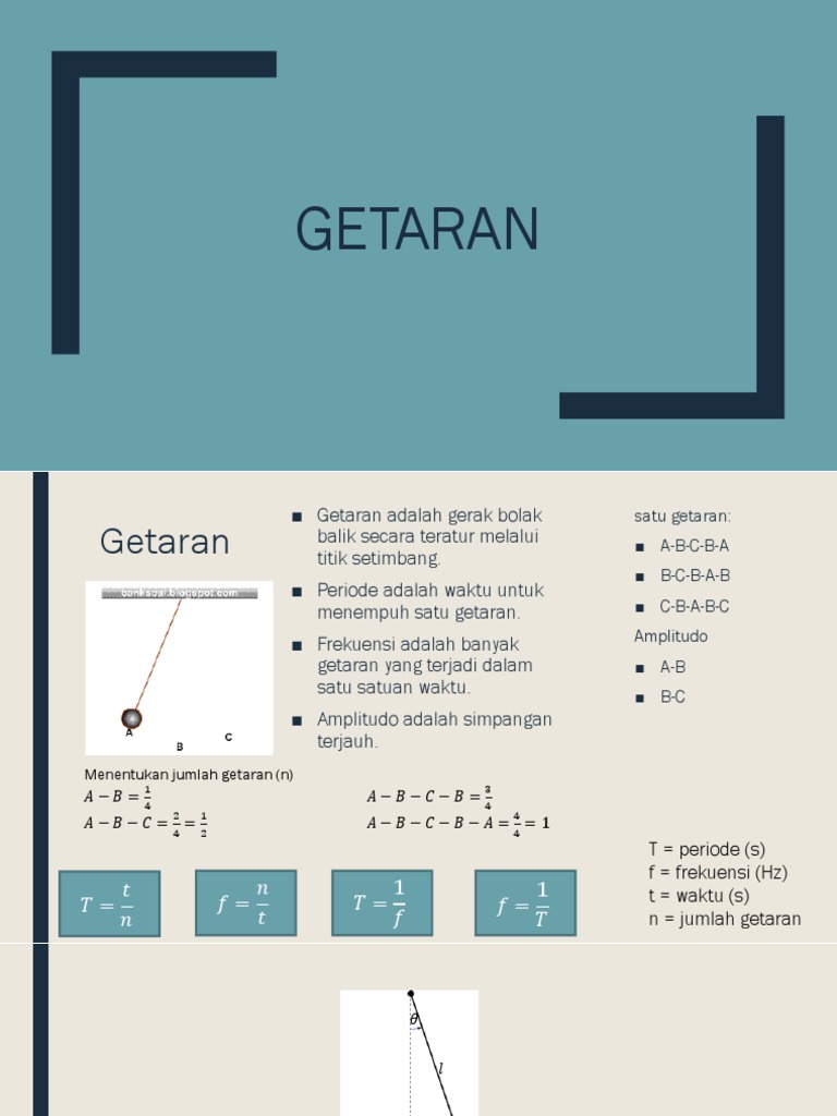Getaran dan Gelombang: Konsep dan Contoh | PDF | Sains & Matematika