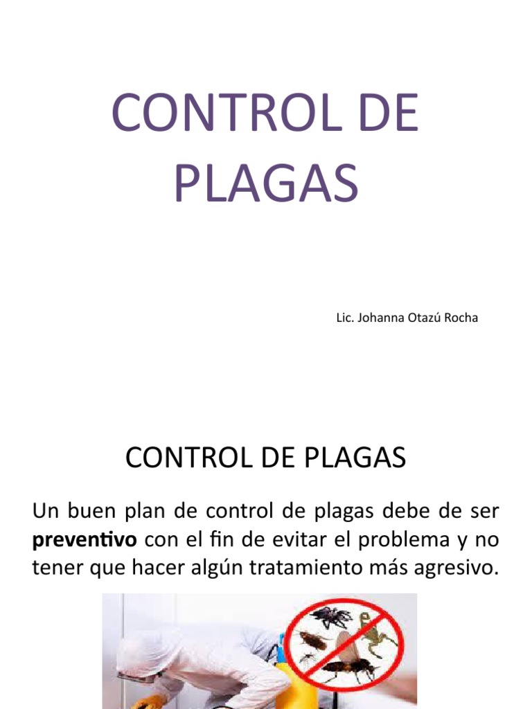 Control de Plagas | PDF | Plaga (organismo) | Control de plagas