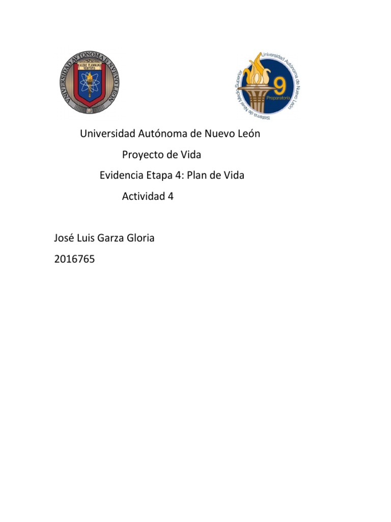 Actividad 4 Proyecto De Vida Pdf