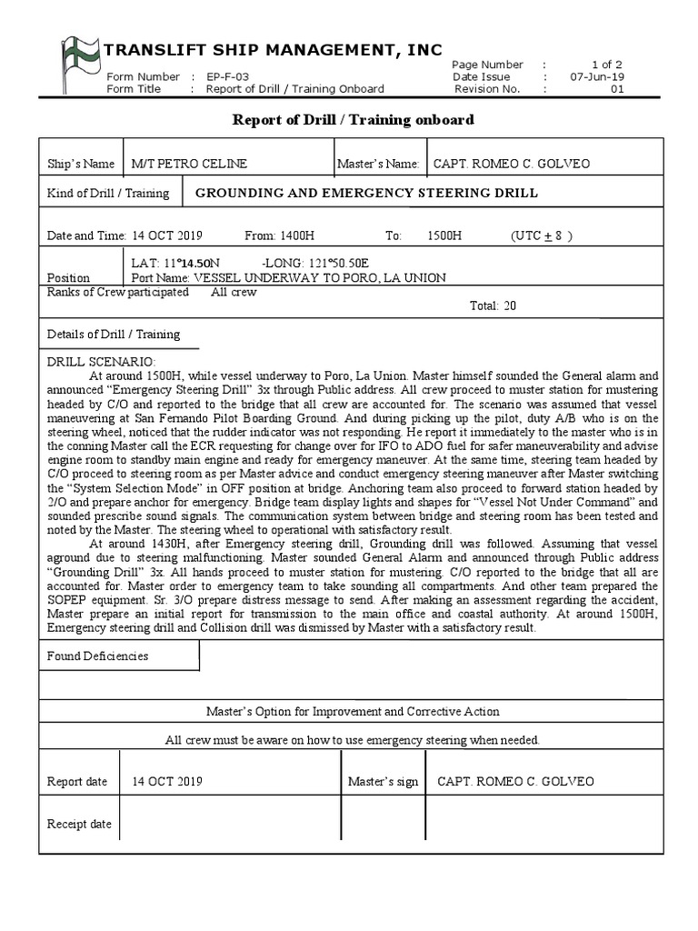 Grounding and Emergency Steering | PDF | Transport | Watercraft