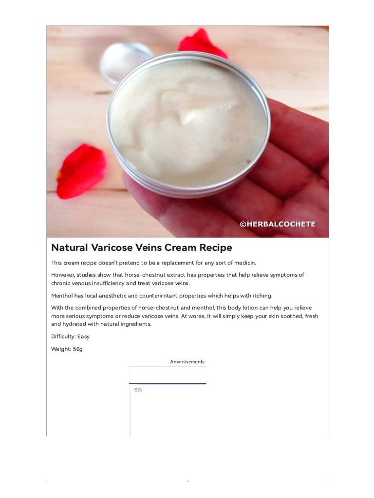 Crema Varice Castane | PDF | Water | Emulsion