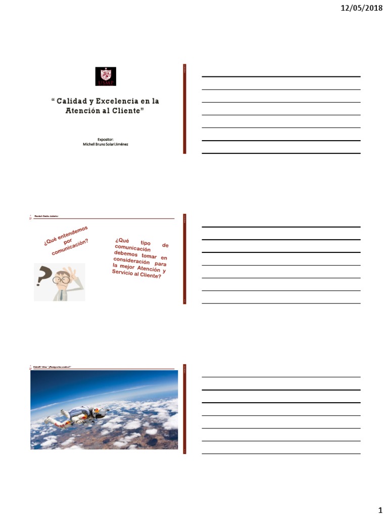 Ses3 Calid ExcelenciaAtencionCliente MSolari | PDF | Calidad (comercial ...