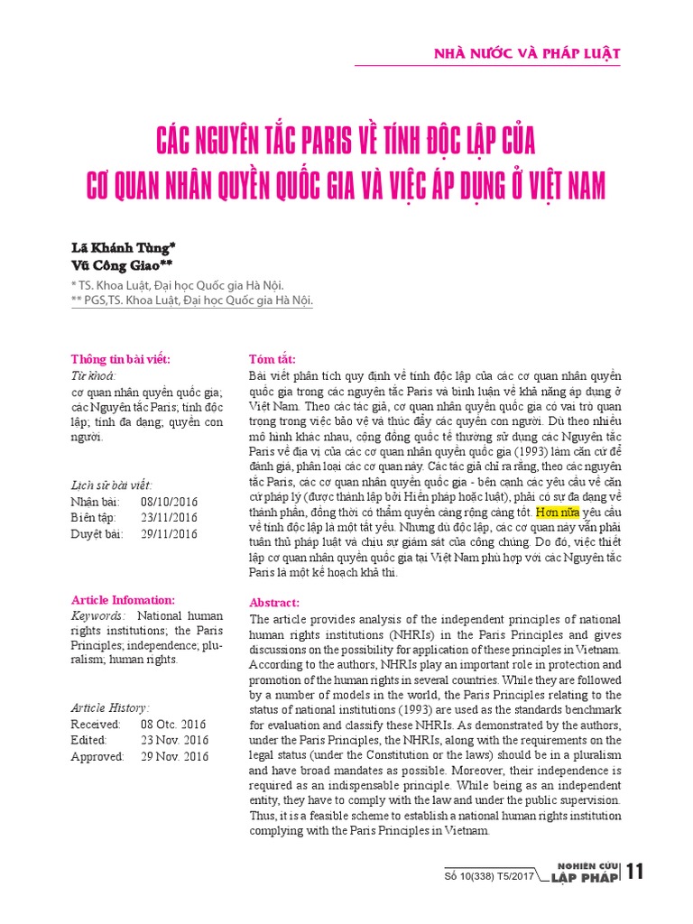 (123doc) Cac Nguyen Tac Paris Ve Tinh Doc Lap Cua Co Quan Nhan Quyen Quoc Gia Va Viec AP Dung o ...