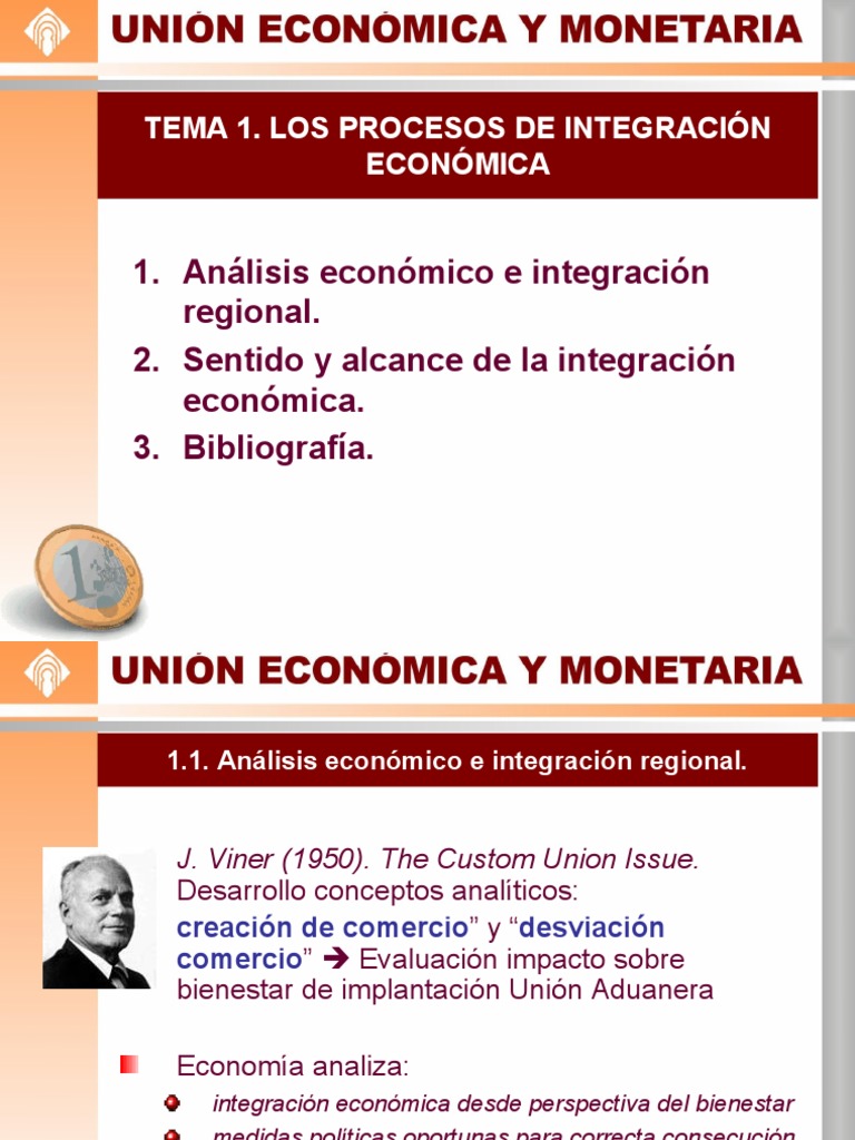 Procesos de Integración Económica | PDF | Integración económica ...