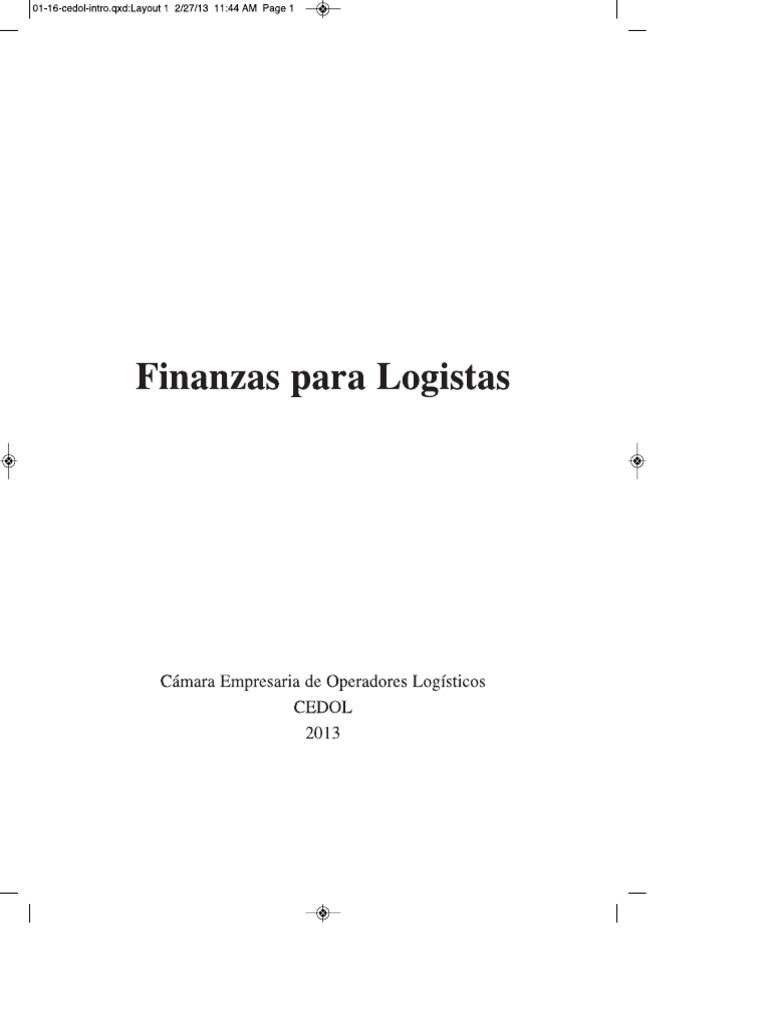 Finanzas para Logistica | PDF