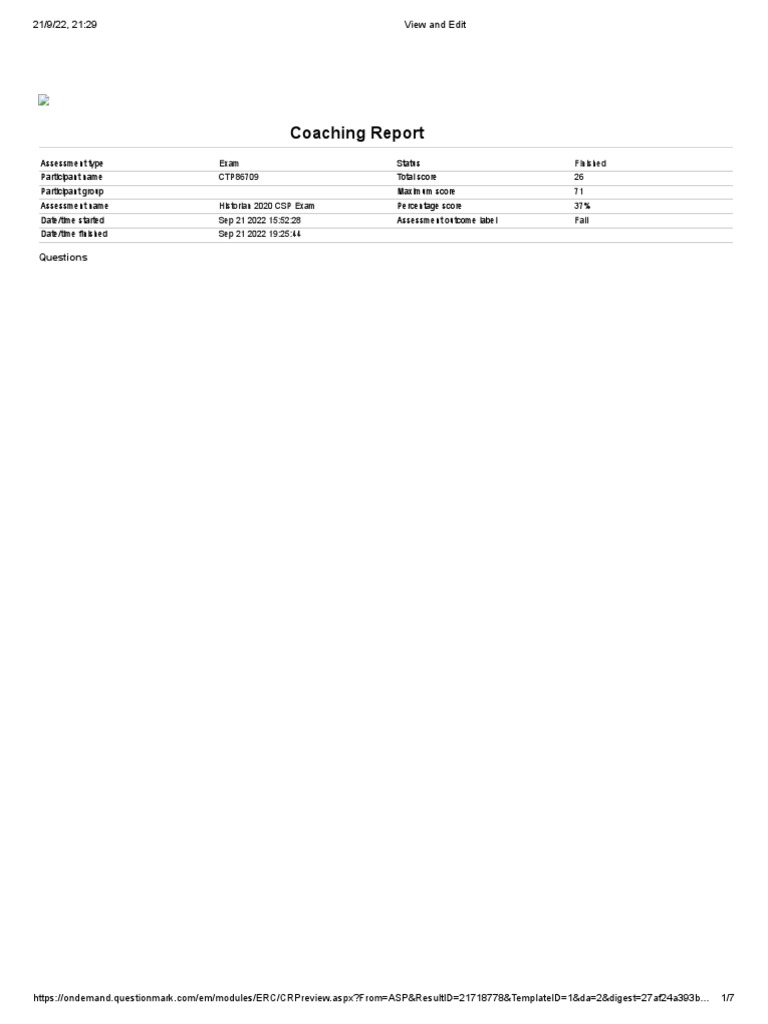 Historian 2020 CSP Exam LMSP 1 | PDF | Microsoft Sql Server | Replication (Computing)