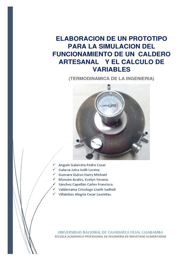 Caldera - Termodinamica | PDF | Termodinámica | Calor