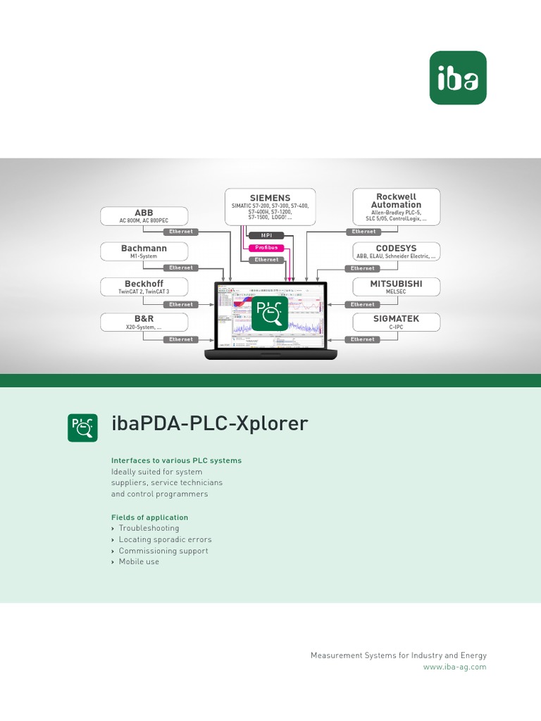 Bro ibaPDA-PLC-Xplorer en | PDF | Programmable Logic Controller | Databases