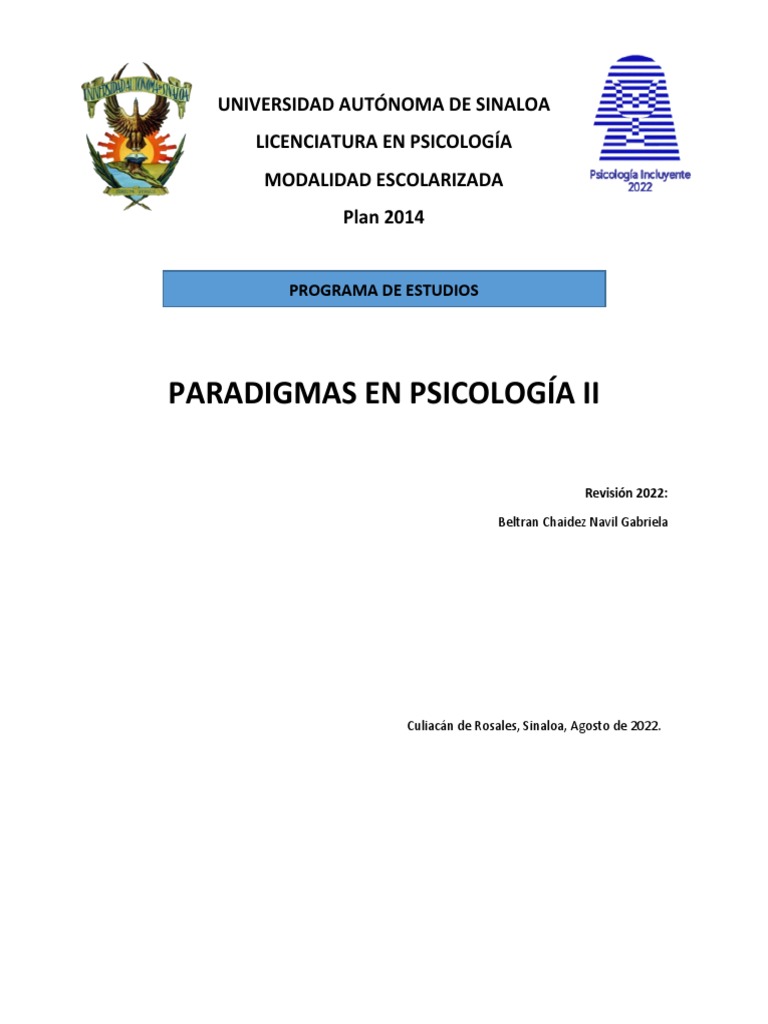 Paradigmas 2 | PDF | Sicología | Paradigma