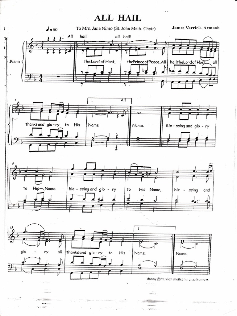 All Hail - James Varrick Armaah | PDF