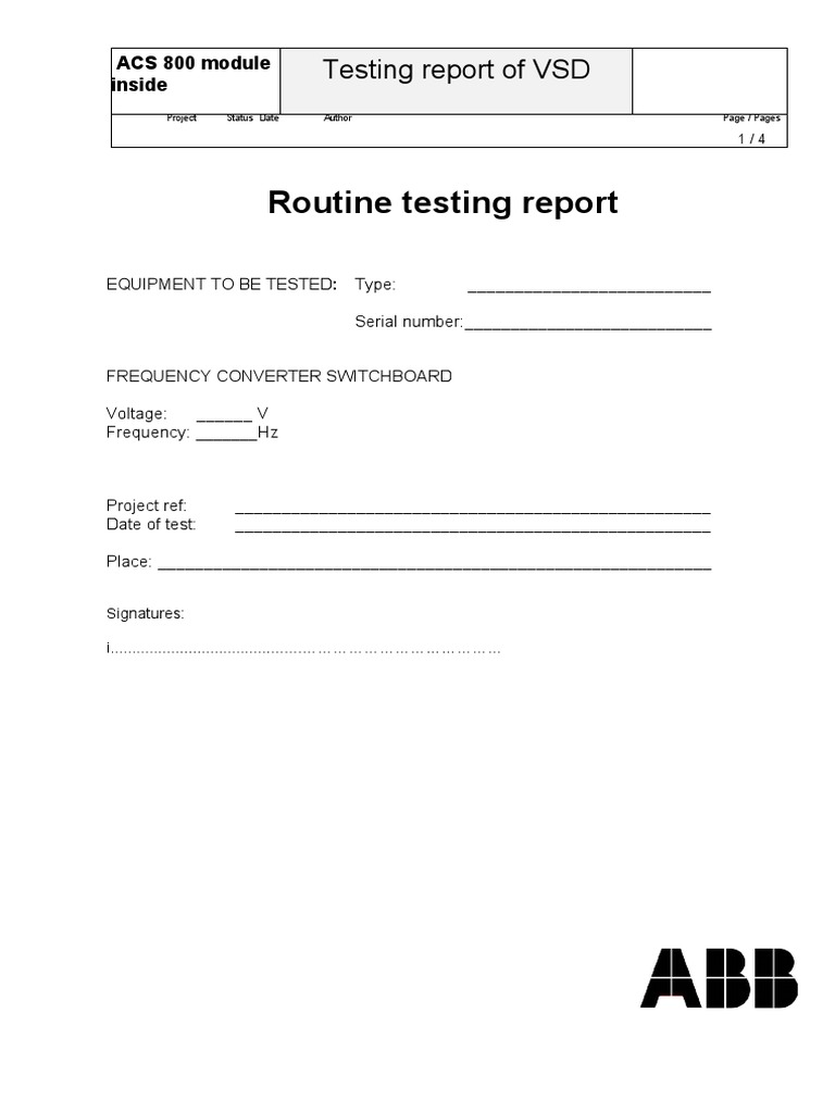 Testing Report Rev A | PDF | Alternating Current | Insulator (Electricity)