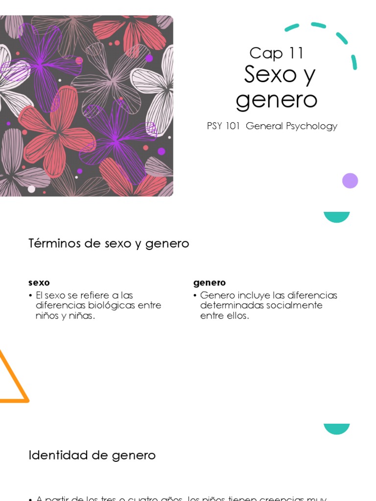 Cap 11 Sexo y Genero GBF | PDF | Estudios de género | Género