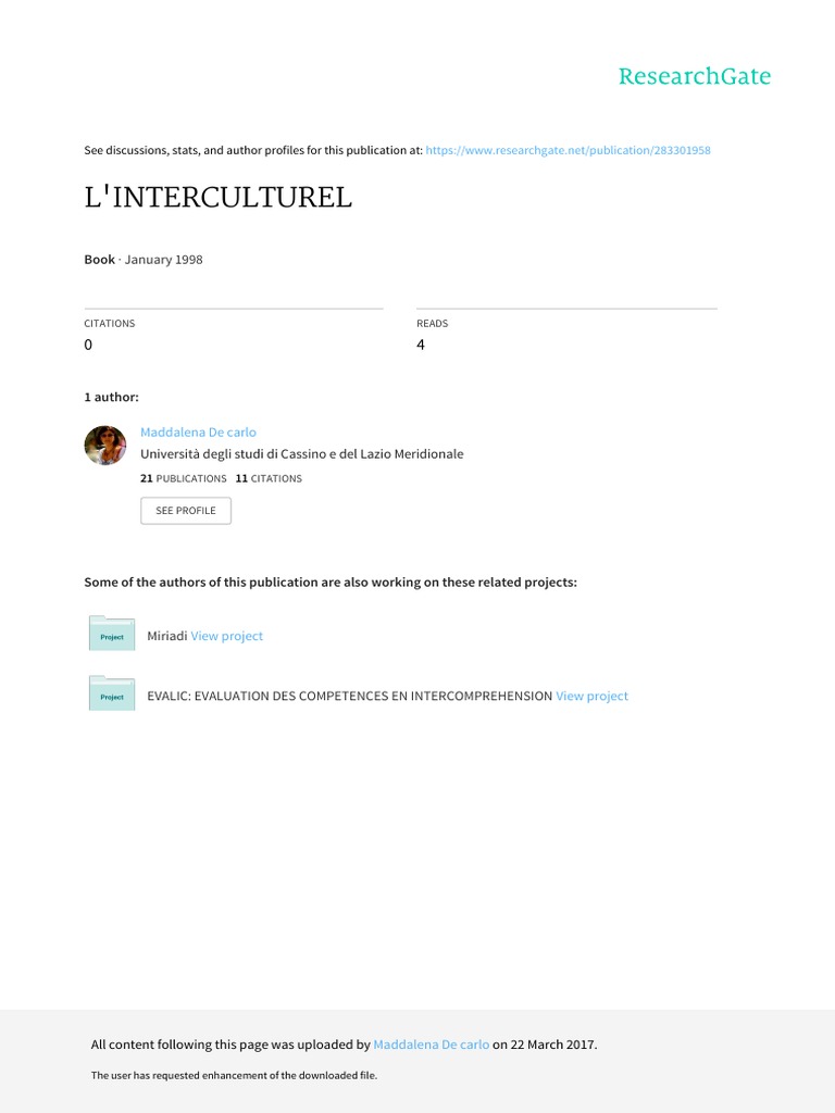 Maria Elena Indelicato's Intercultural Work | PDF | Finance & Money ...