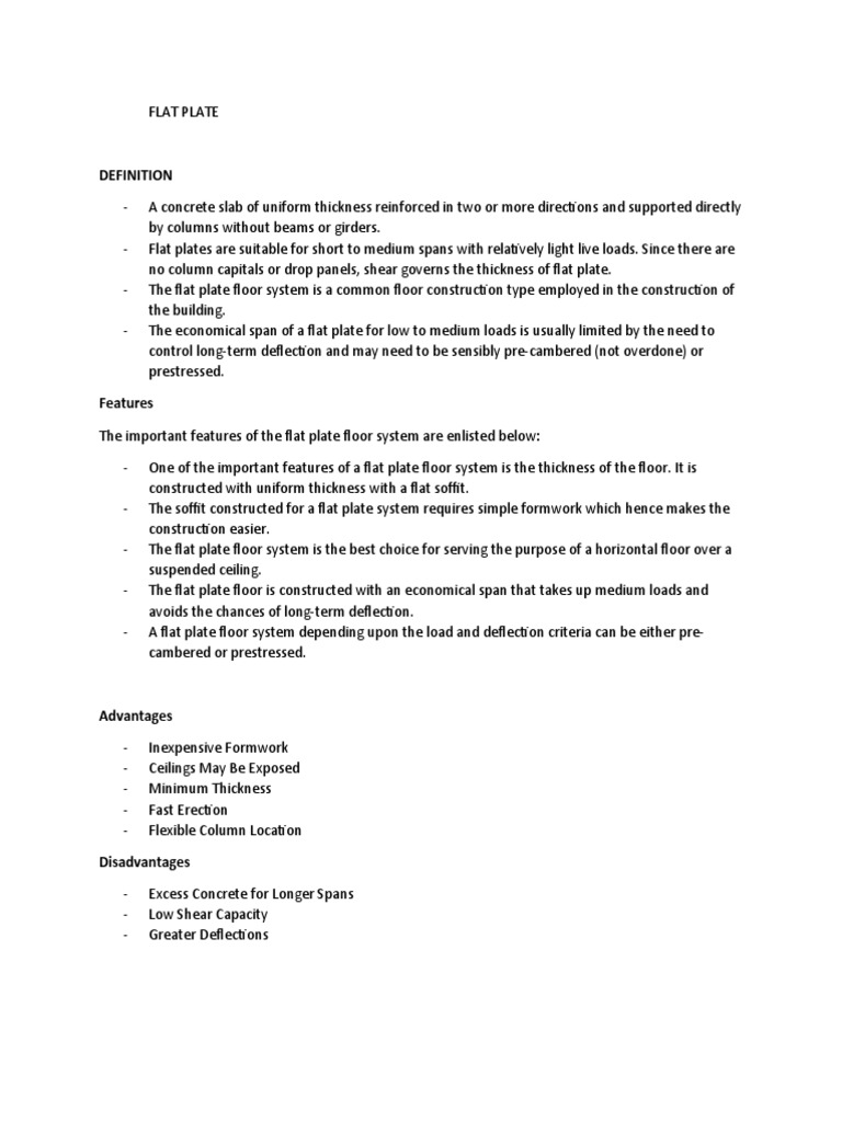 Flat Plate Final For Canva | PDF | Concrete | Reinforced Concrete