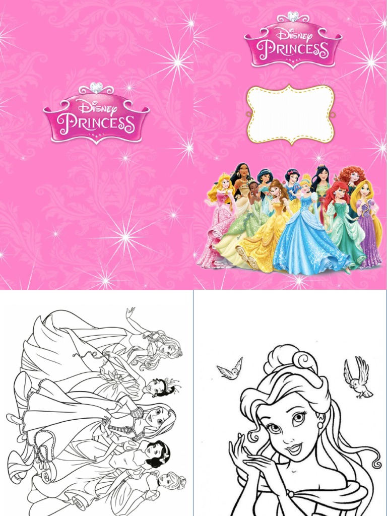 Princesas - Libro para Colorear | PDF