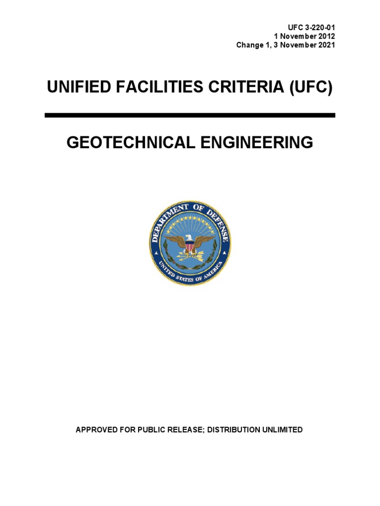 UFC 3-220-01 - Unified Facilities Criteria (UFC) Geotechnical ...