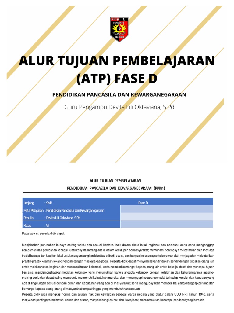 ATP PPKN KELAS 7 | PDF